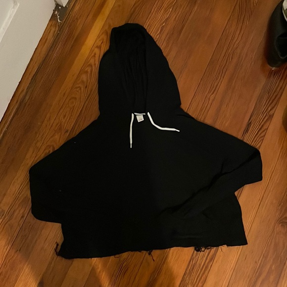 Mossimo Supply Co. | Tops | Mossimo Cropped Black Hoodie | Poshmark